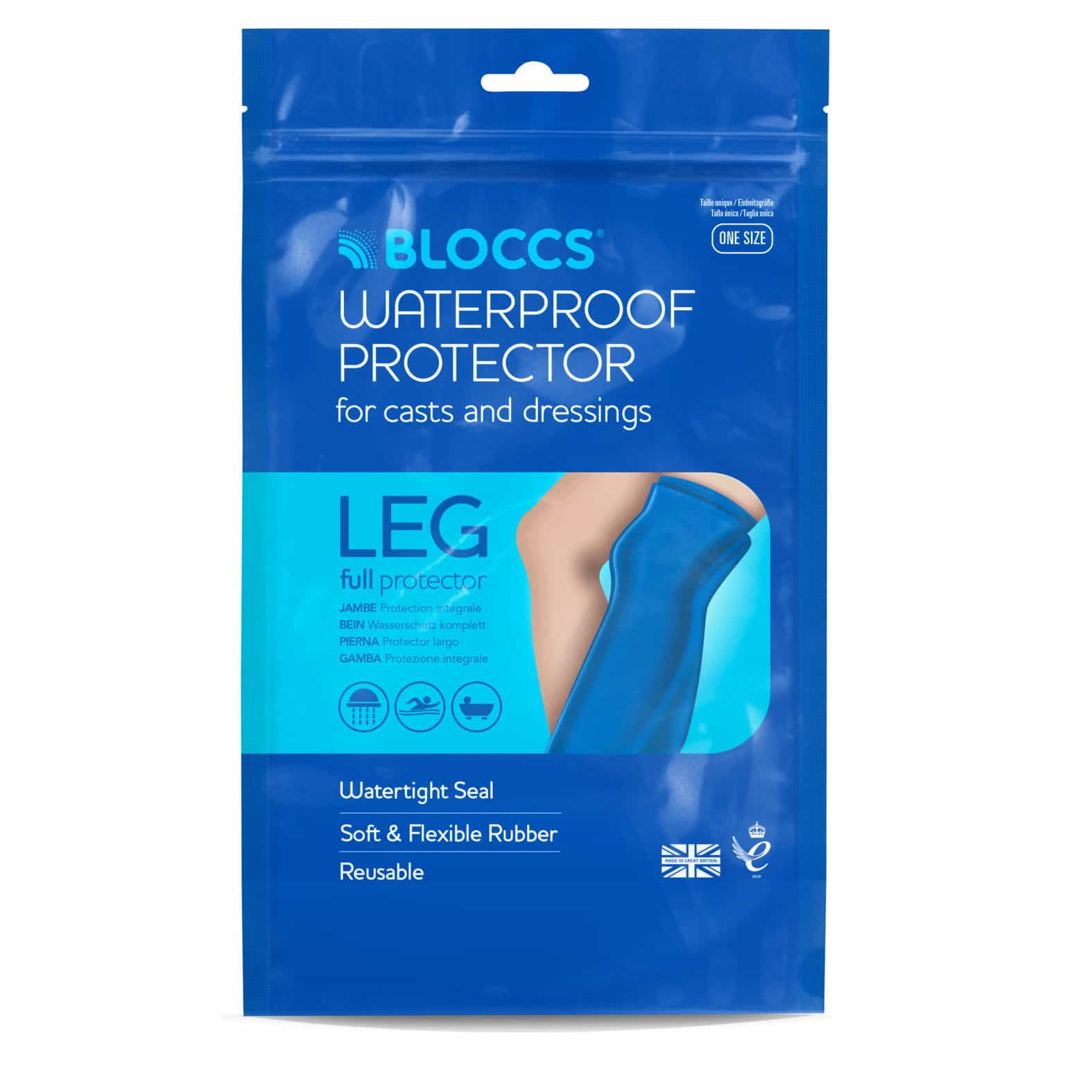 BLOCCS ADULT FULL LEG Cast/Dressing Protector - TheHealthClub